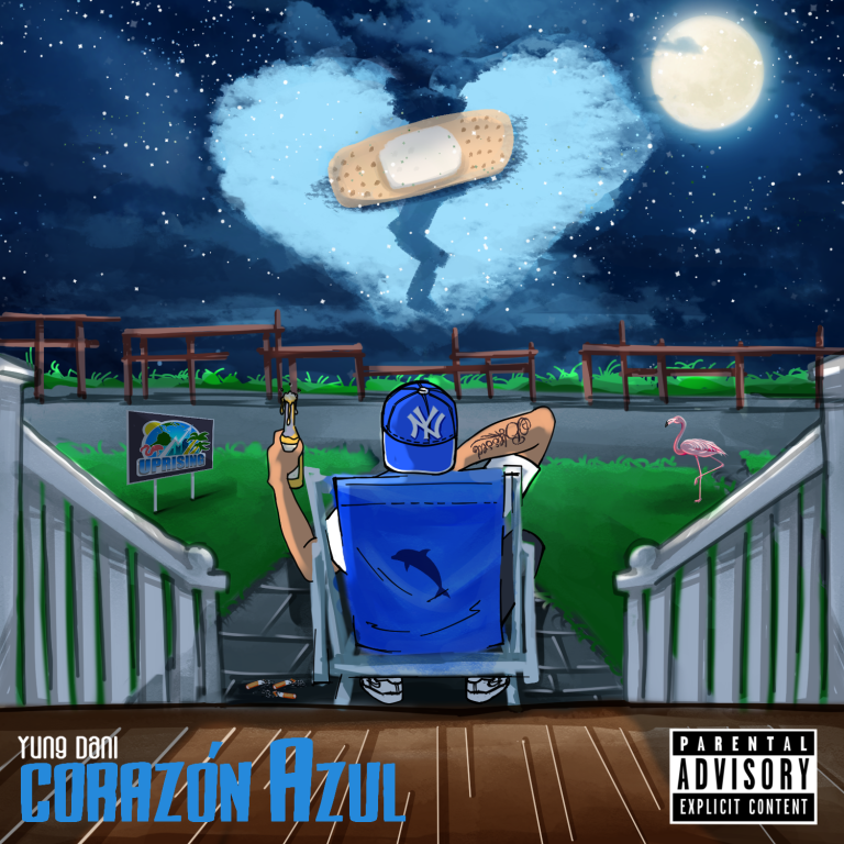 Corazon Azul album cover for Yung Dani Dlo (Artist) - La Familia Media
